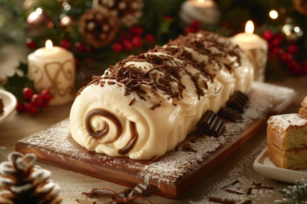 Recette facile de bûche de Noël au café : un dessert festif et gourmand ...
